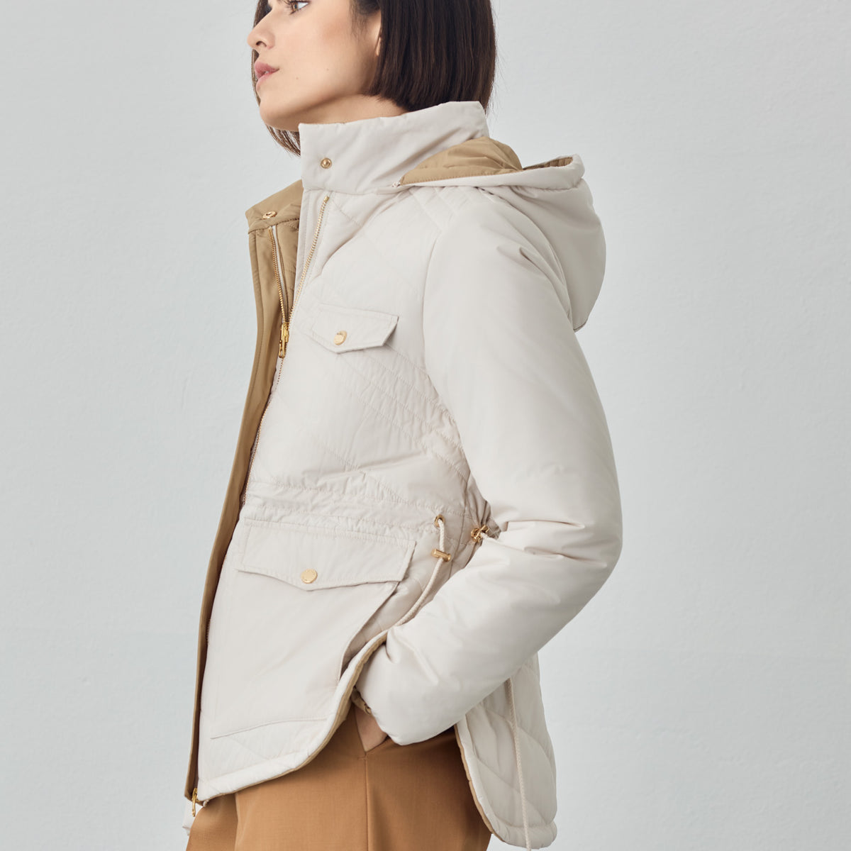 Reversible Padded Jacket With Removable Hood – Sacoor Brothers